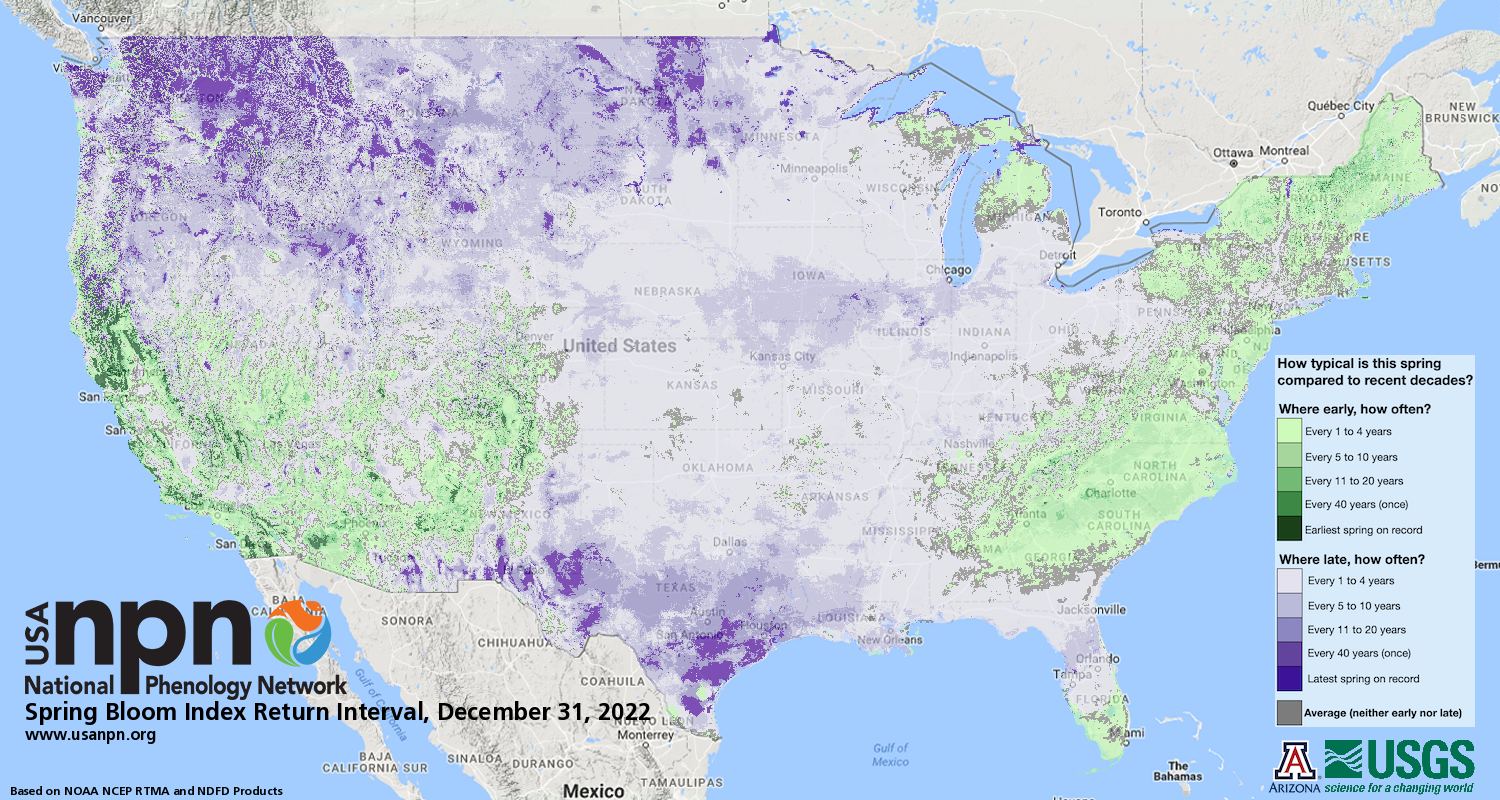 Status of Spring | USA National Phenology Network