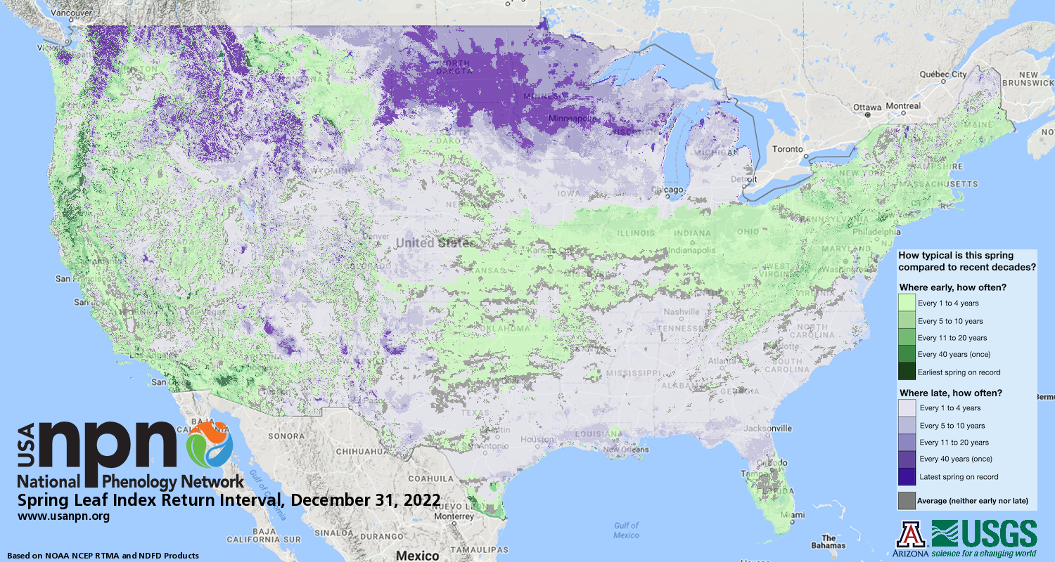 Status of Spring | USA National Phenology Network